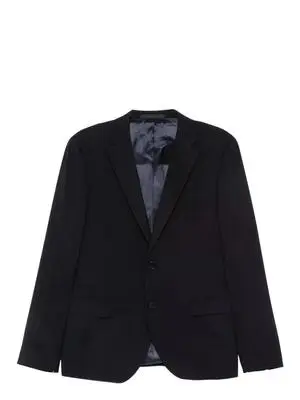 MANUEL RITZ Single-breasted Notched-lapels Jacket - Blue