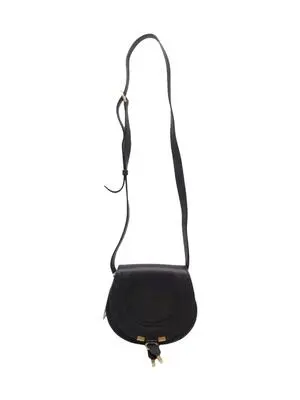 Chloé Marcie Whipstitched Crossbody Bag Black