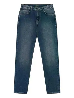 Boggi Milano Jeans In Medium Stretch Denim - Blue