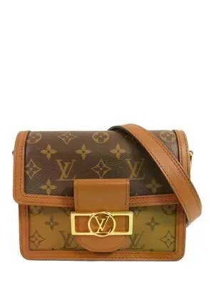 LOUIS VUITTON Mini Dauphine Monogram Reverse Shoulder Bag - Brown