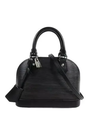 LOUIS VUITTON Bb Epi Alma Tote Bag - Black