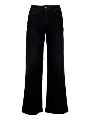 CIGALA'S Wide-leg Jeans - Black