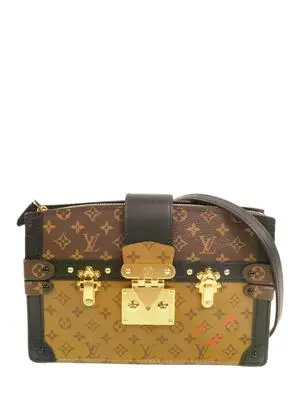 LOUIS VUITTON Monogram Trunk Clutch Bag - Brown