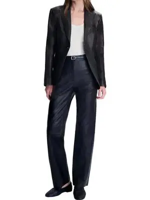 Simkhai Iressa Leather Blazer - Black