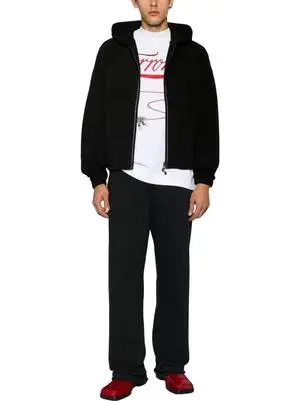 ADER ERROR Contrast-stitch Hoodie - Black