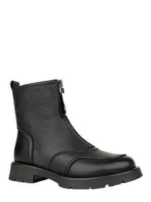 LINDA BAUMANN Front-zip Chunky-sole Boots