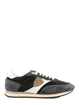 Philippe Model Logo-patch Panelled Sneakers Blue
