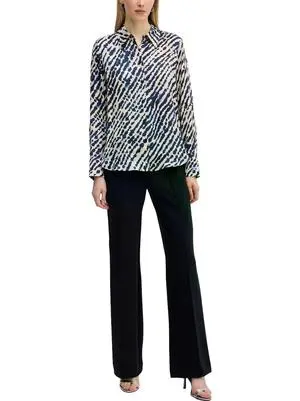 MARC AUREL Abstract-print Long-sleeve Shirt - Neutrals