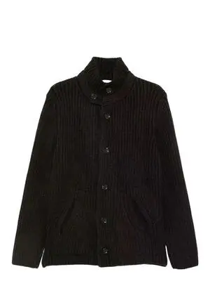 DANIELE FIESOLI Ribbed-knit Button-up Cardigan - Brown