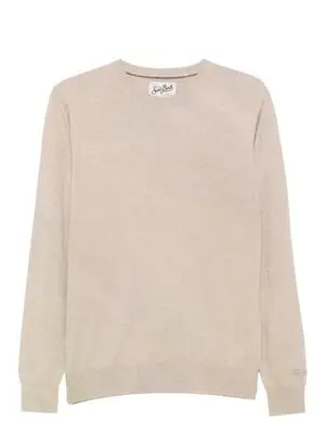 MC2 SAINT BARTH Regent Crew-neck Wool Sweater - Neutrals