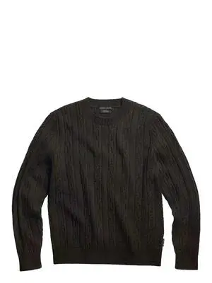 Canada Goose Habel Cable-knit Crew-neck Sweater Brown