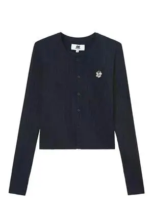 CHOCOOLATE Cable-knit Top And Cardigan Set - Blue