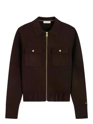 Tommy Hilfiger Zip-up Pocket-detail Cardigan - Brown