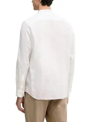 Marc O'polo Band-collar Long-sleeve Shirt - White