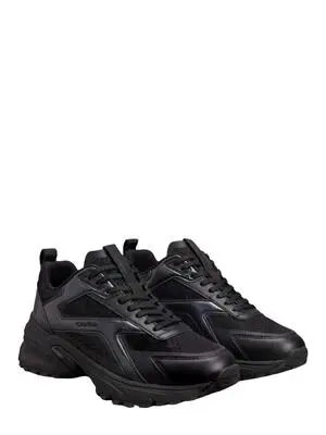 Calvin Klein Panelled Chunky-sole Trainers - Black