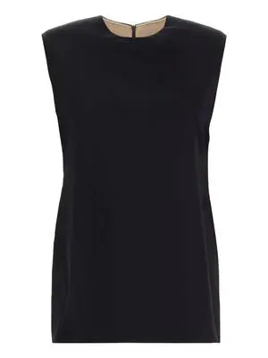 Carven Sleeveless Wool Tank Top - Black