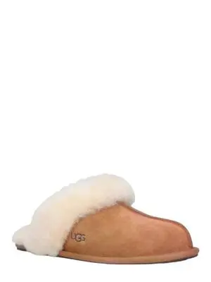 UGG Scuffette Ii Shearling-trim Suede Slippers Brown
