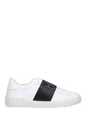Valentino Garavani Open Rockstud Leather Sneakers - White