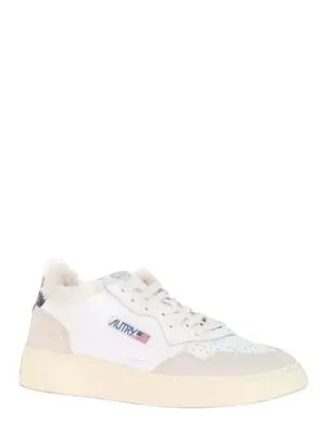 AUTRY Medalist Shearling-lined Sneakers - White