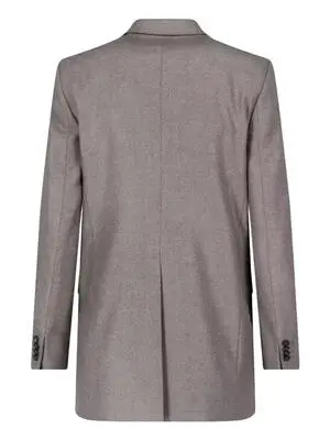 Tagliatore Jasmine Double-breasted Peak-lapel Blazer - Grey