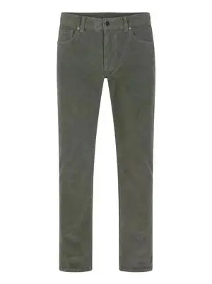 BARMAS Corduroy-texture Straight-leg Trousers - Green