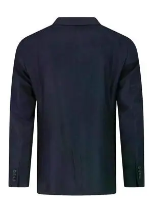 Tagliatore Notched-lapel Single-breasted Jacket - Blue