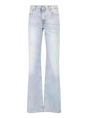 HAIKURE Star Faded-effect Flared-leg Jeans - Blue