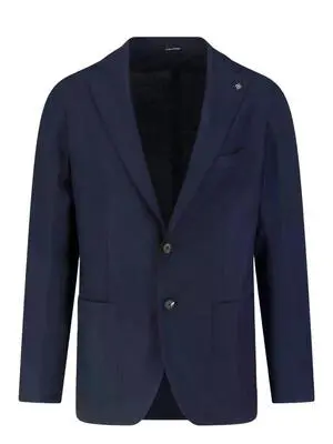 Tagliatore Single-breasted Blazer - Blue