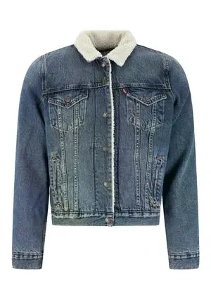 LEVI'S Original Sherpa Trucker Borg-collar Denim Jacket