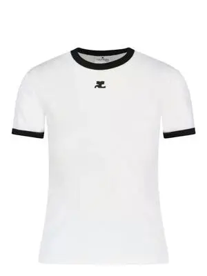 COURREGES Logo-patch T-shirt White