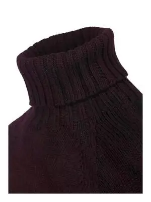 DRUMOHR Roll-neck Raglan-sleeve Sweater Red