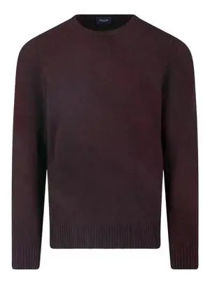 DRUMOHR Cashmere Crew-neck Sweater - Brown