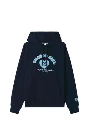 CHOCOOLATE Heart-patch Drawstring Hoodie
