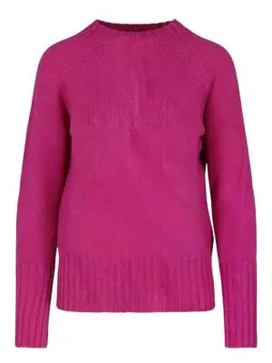 DRUMOHR Raglan-sleeve Wool Sweater Pink