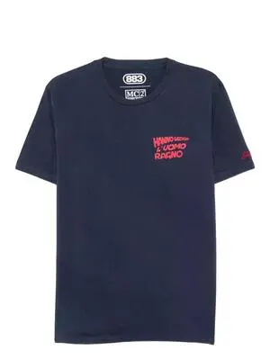 MC2 SAINT BARTH Portland Slogan-print T-shirt - Blue