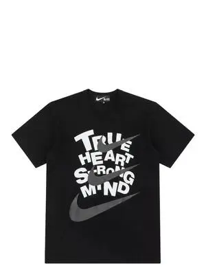 Comme Des Garçons X Nike Graphic-print T-shirt - Black