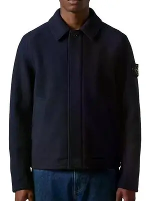 STONE ISLAND Logo-patch Wool Jacket