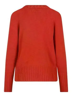 DRUMOHR Raglan-sleeve Cable-knit Sweater - Orange