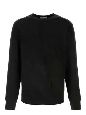 ENTIRE STUDIOS Waffle-knit Cotton Sweater Black