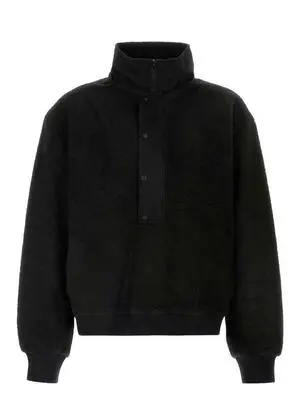 ENTIRE STUDIOS Pile-fleece High-neck Sweater - Black