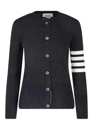 Thom Browne Classic Cashmere 4-bar V-neck Cardigan - Grey