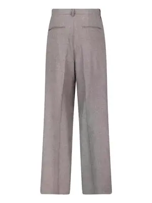 Auralee Tailored Wool Trousers - Neutrals