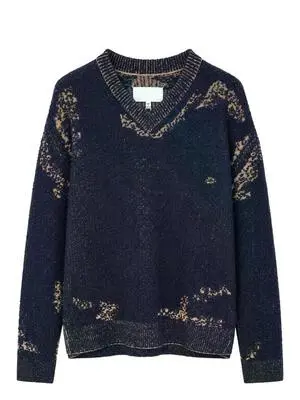 MAISON MARGIELA V-neck Sweater Blue
