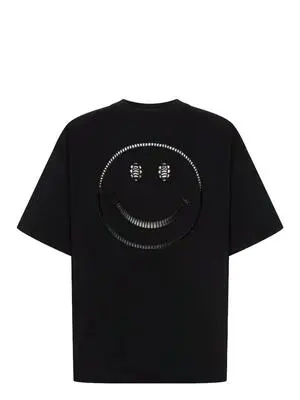 MOSCHINO X Smiley Laser-cut T-shirt
