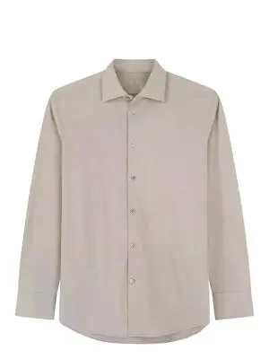 Boggi Milano Polo Shirt In Cotton And Silk Regular-fit - Neutrals