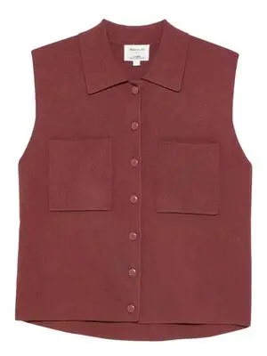 MAISON123 Petra Sleeveless Collared Top