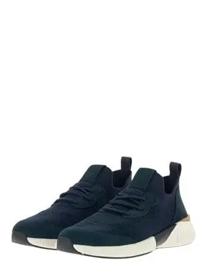 Boggi Milano Willow Trainers In Wool Blend - Blue