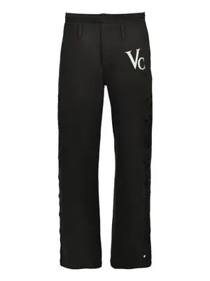 MASU Heart-hole Logo-print Track Pants