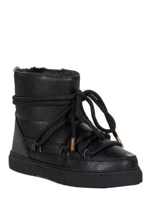 INUIKII Grape Lace-up Shearling-lined Boots