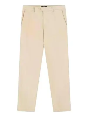 Boggi Milano Trousers In Stretch-cotton Tencel® Modal - Neutrals